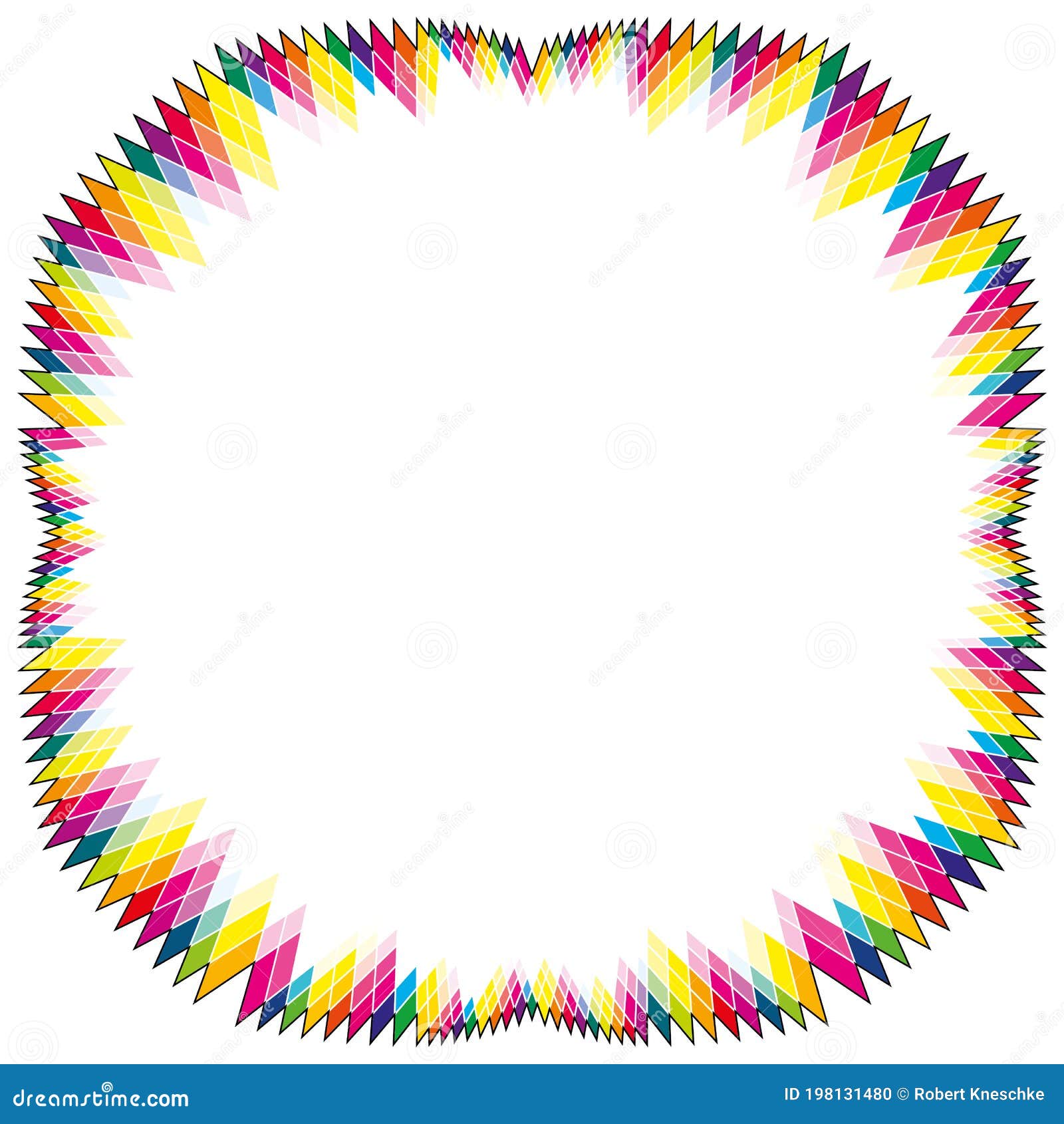 Colorful Pattern Frame with Copy Space Stock Illustration ...