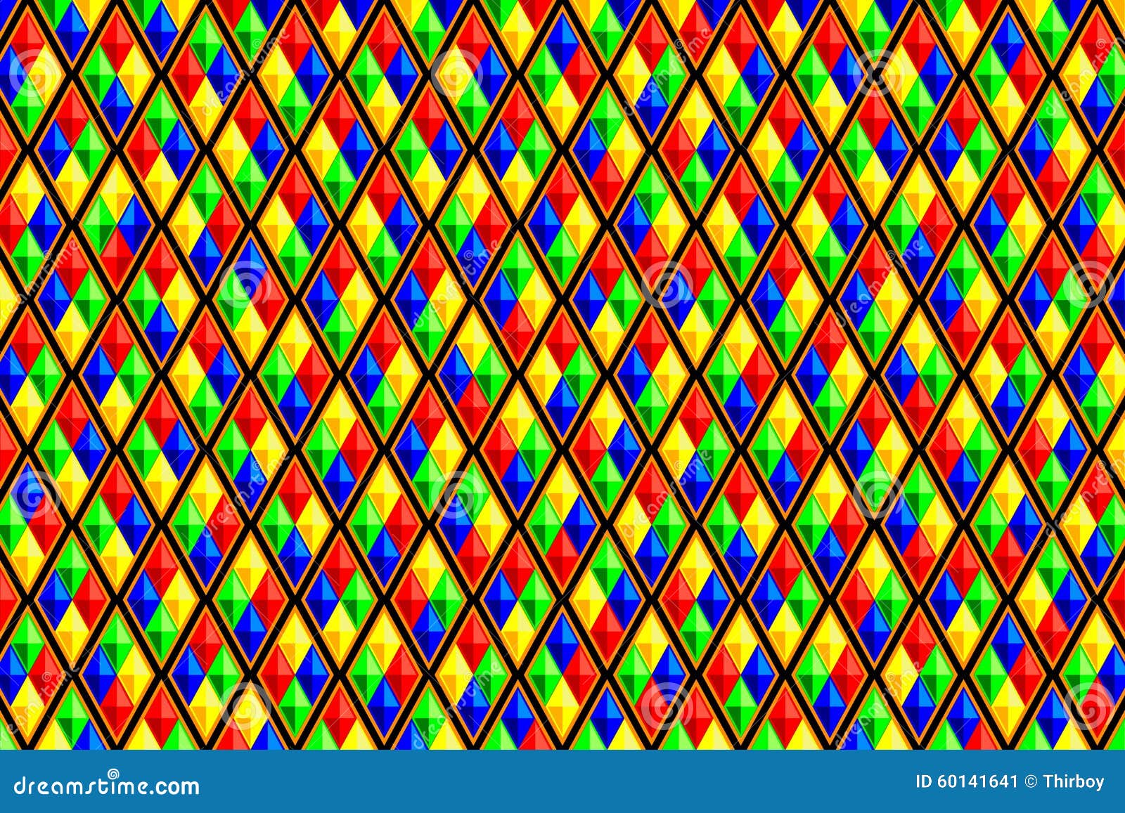 Colorful Diamond Shaped Quadrangle Pattern Stock Vector - Illustration ...