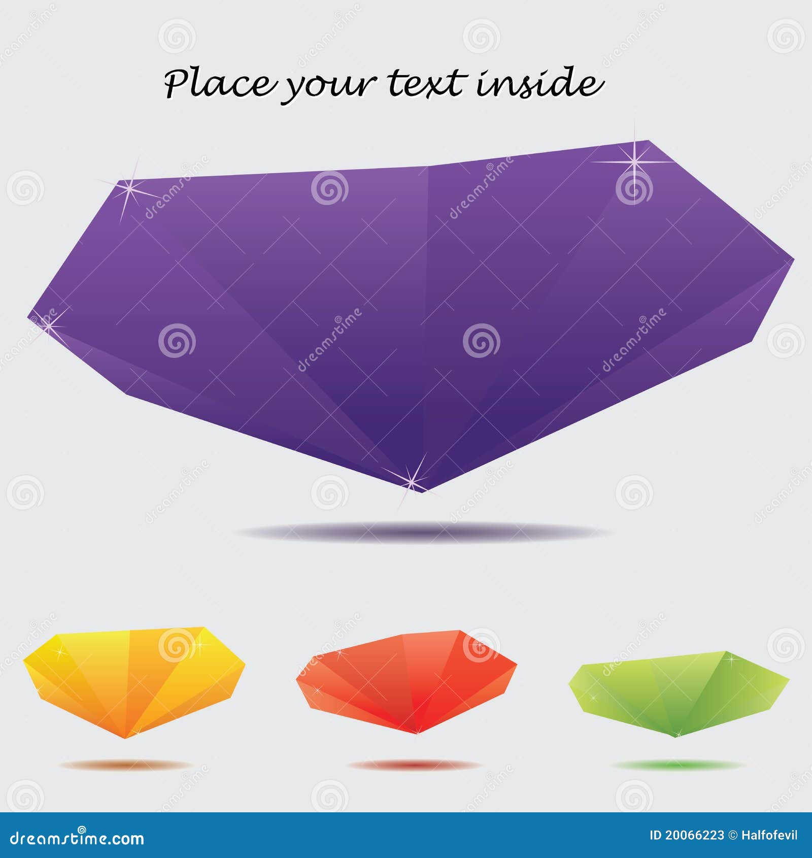 Colorful diamond shapes stock vector. Illustration of element - 20066223