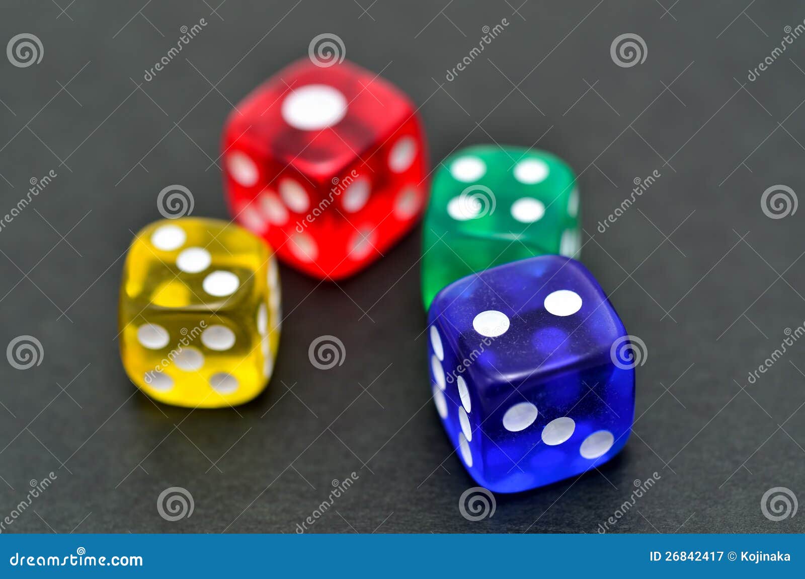 Colorful dice stock image. Image of gambles, spotted - 26842417
