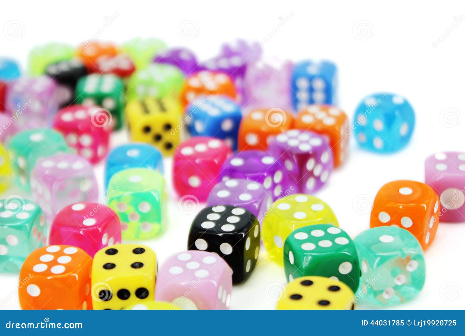Colorful Dice Set stock image. Image of graphic, gaming - 44031785