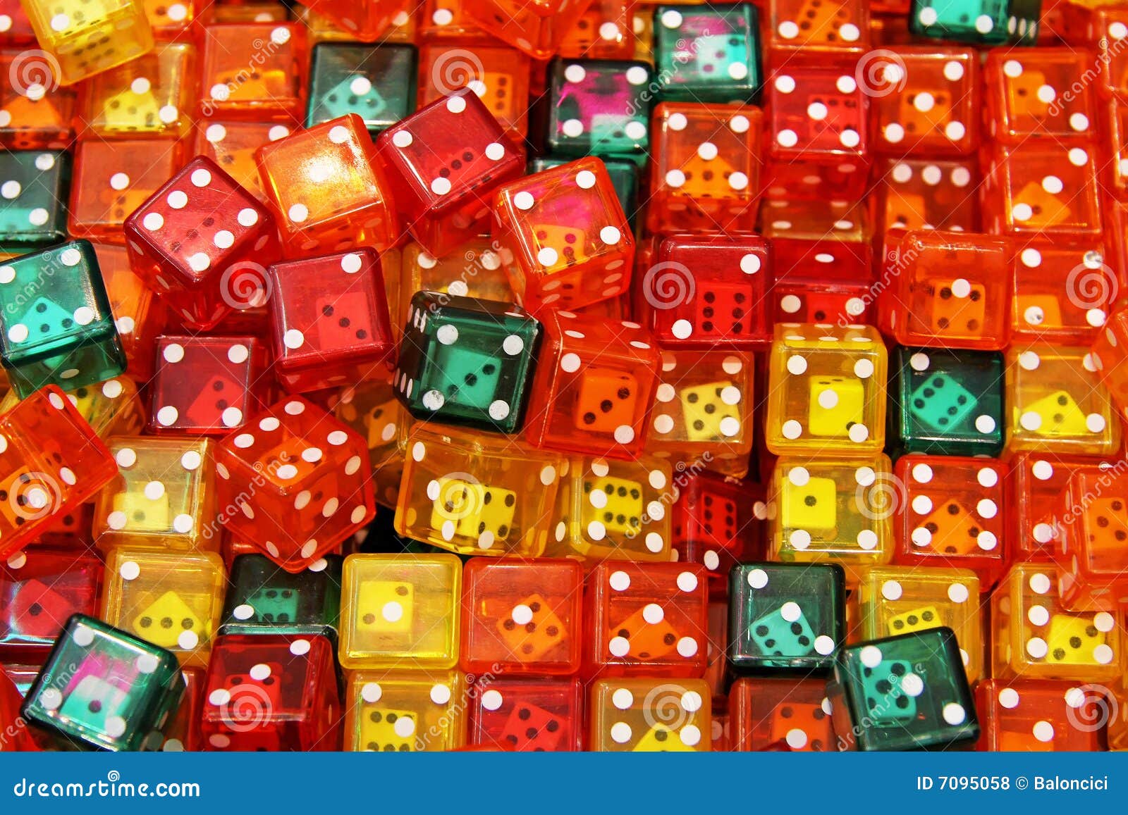 Colorful dices stock photo. Image of numbers, vivid, toys - 7095058