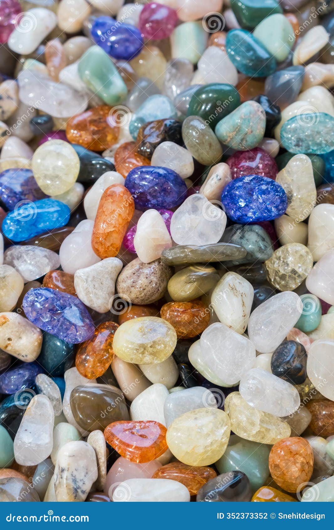 Colorful Different Natural Mineral Gem Stones Collection for Background ...