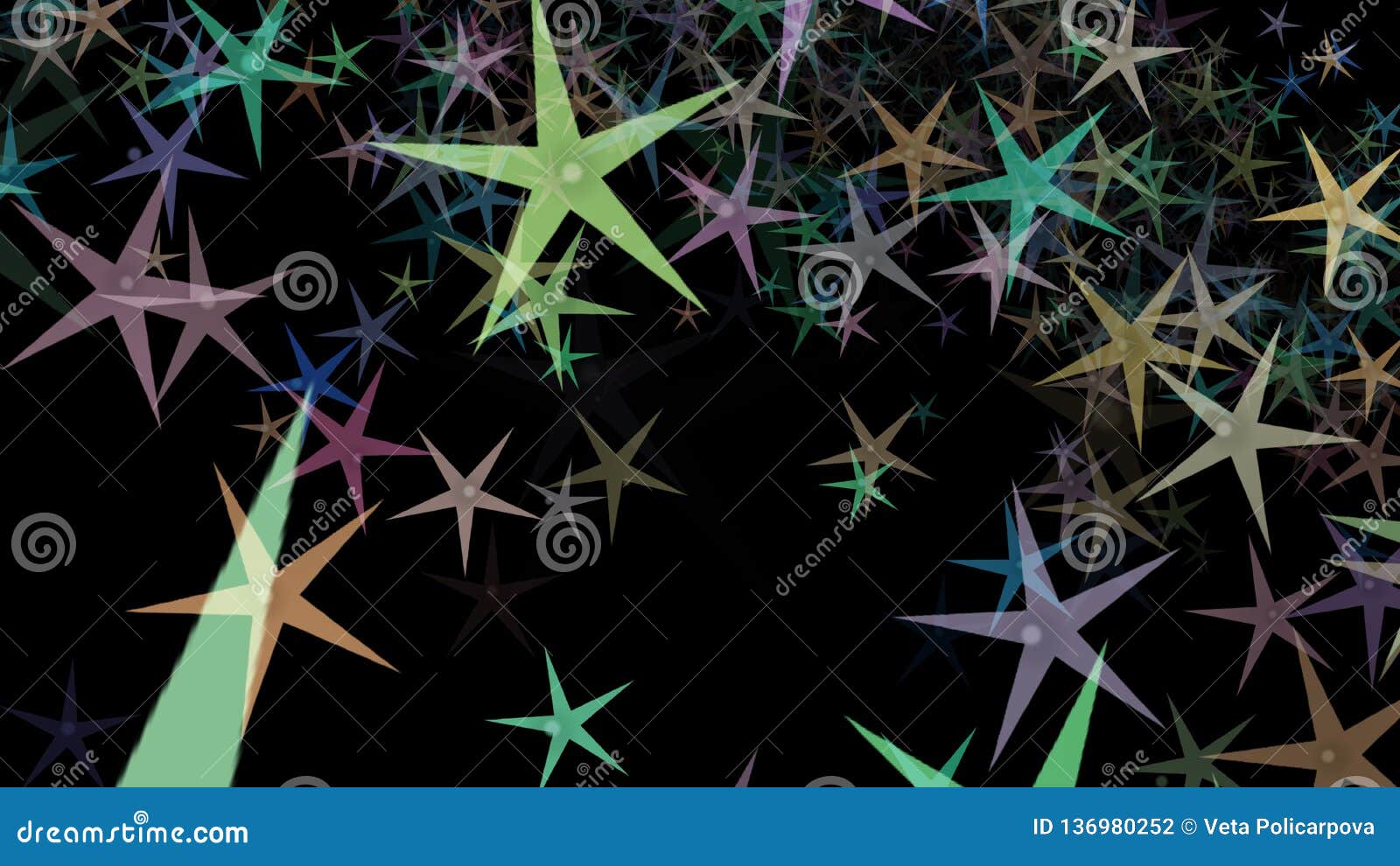 Background of Multi-colored Stars. Abstract Background Pattern Stock ...