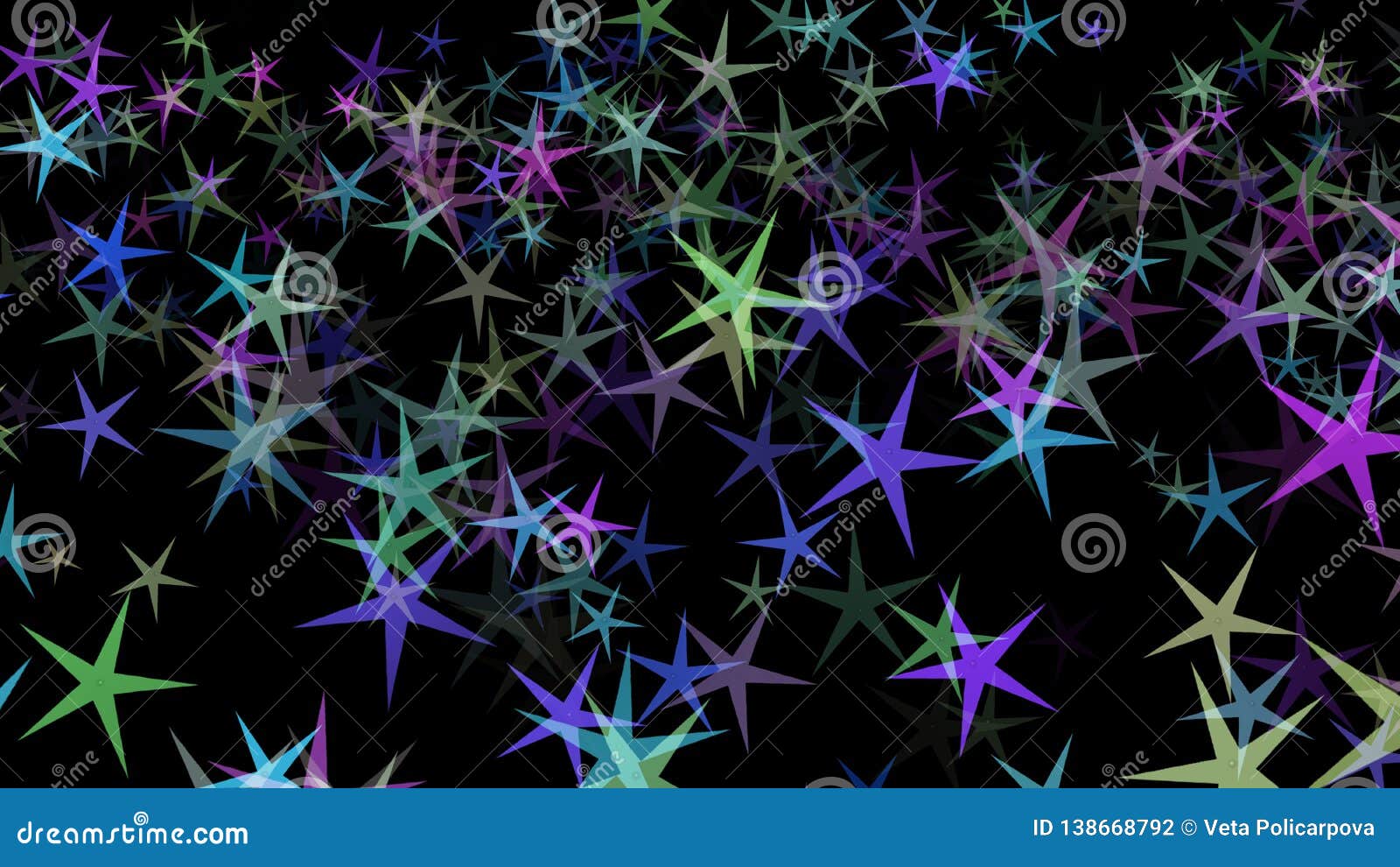 Background of Multi-colored Stars. Abstract Background Pattern Stock ...