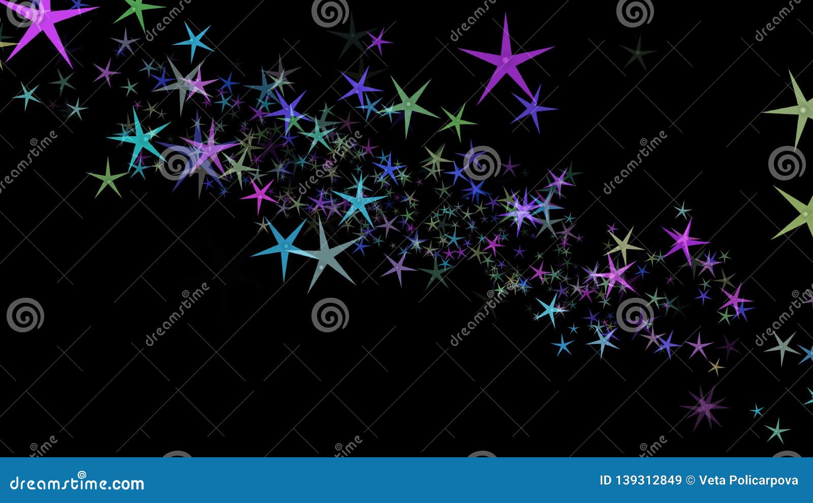 Background of Multi-colored Stars. Abstract Background Pattern Stock ...