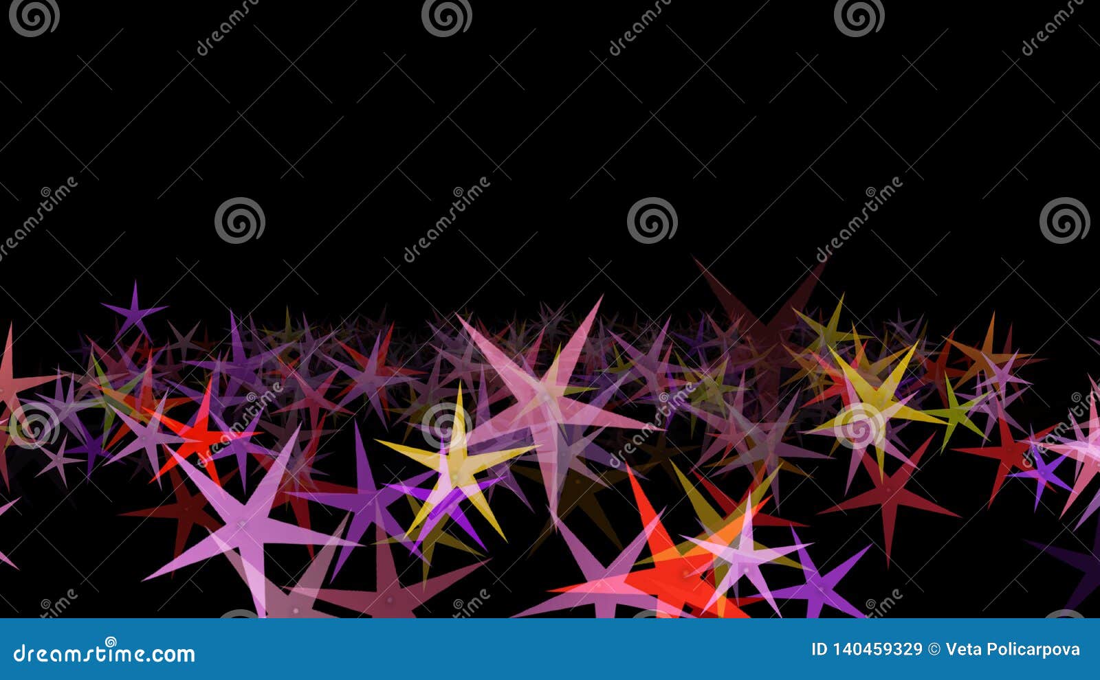 Background of Multi-colored Stars. Abstract Background Pattern Stock ...