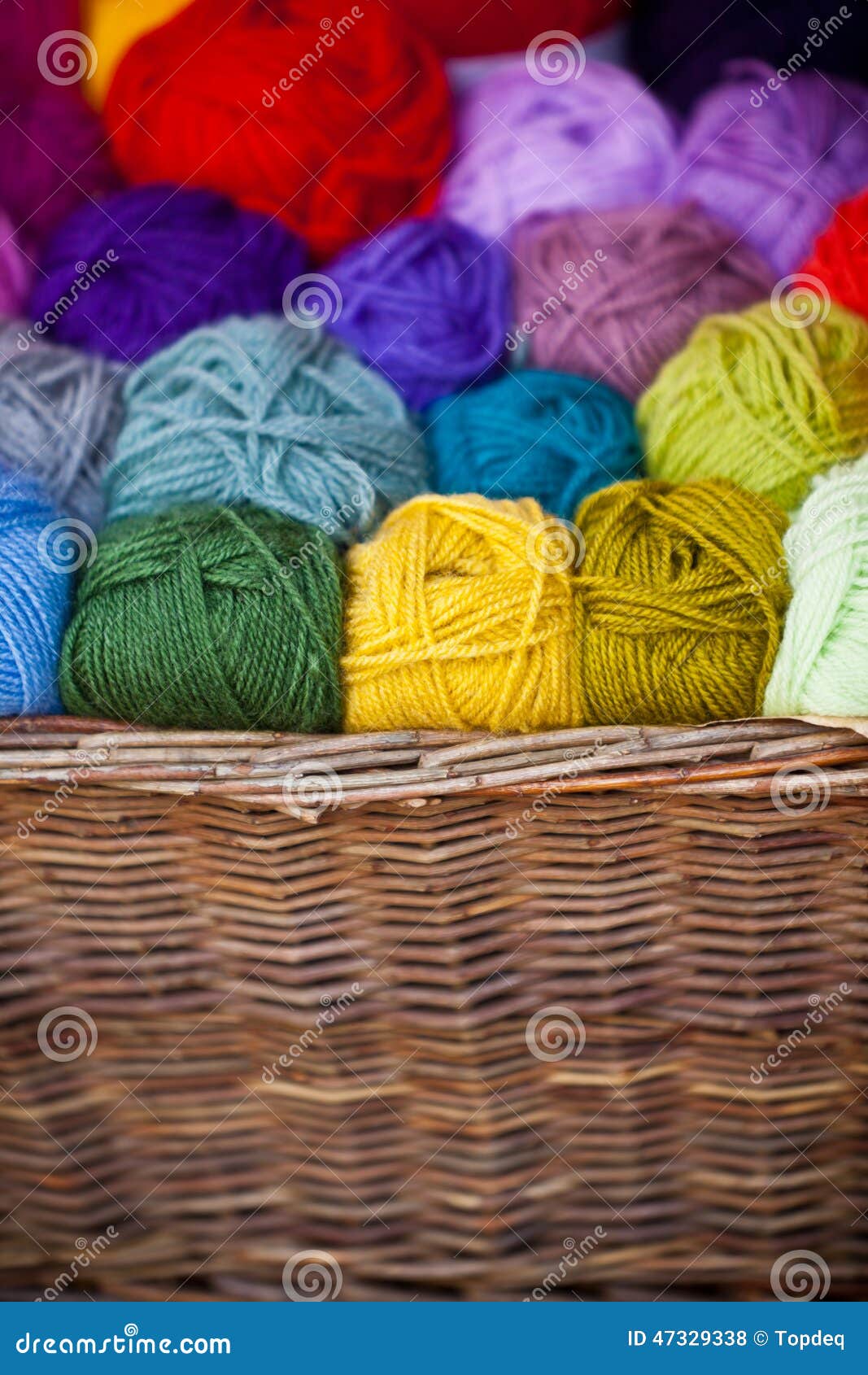Colorful Different Wool Thread Balls Stock Photo - Image of cotton ...