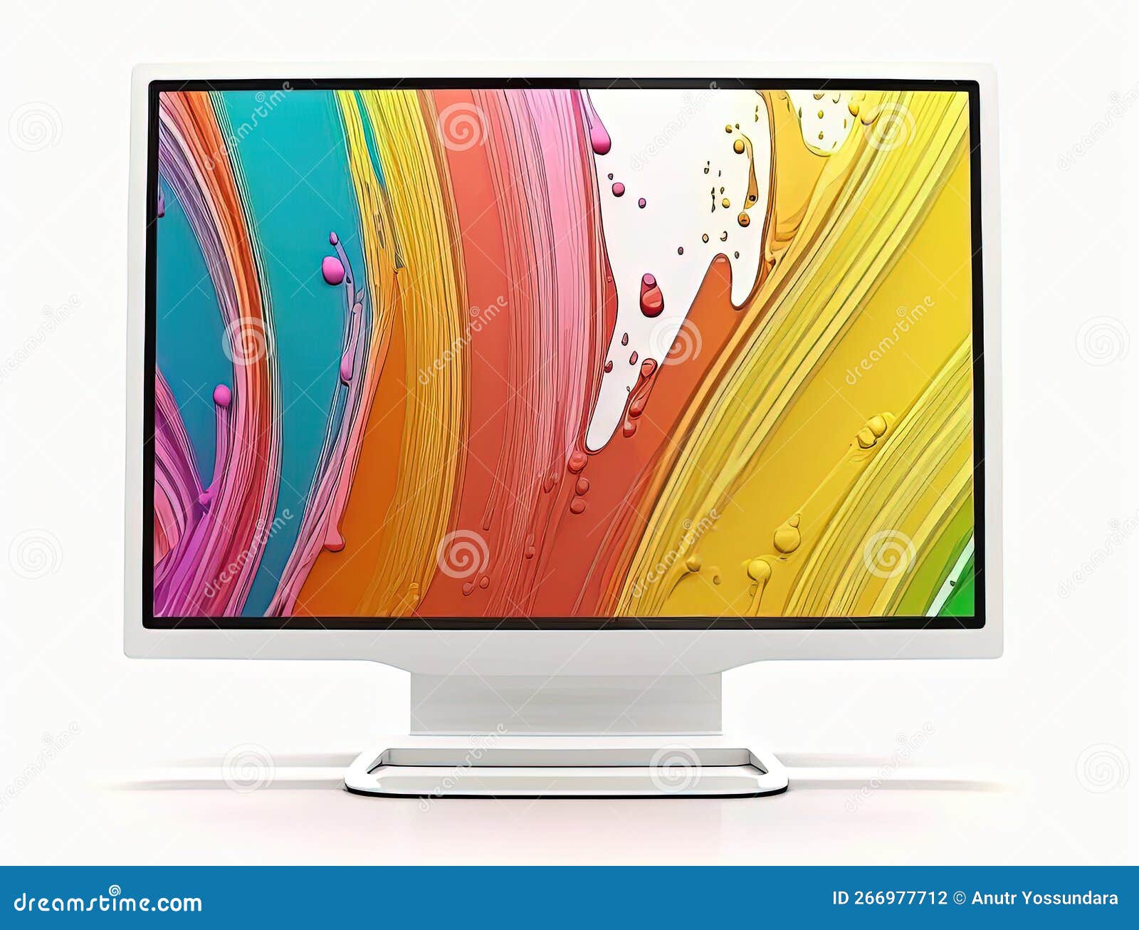 Colorful Digital Art on Computer Screen for Digital Art Concept ...