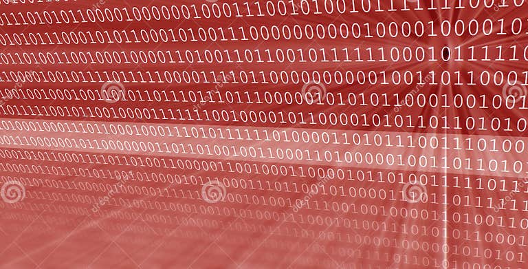 Colorful Digital Binary Data Digits and Streaming Binary Code ...