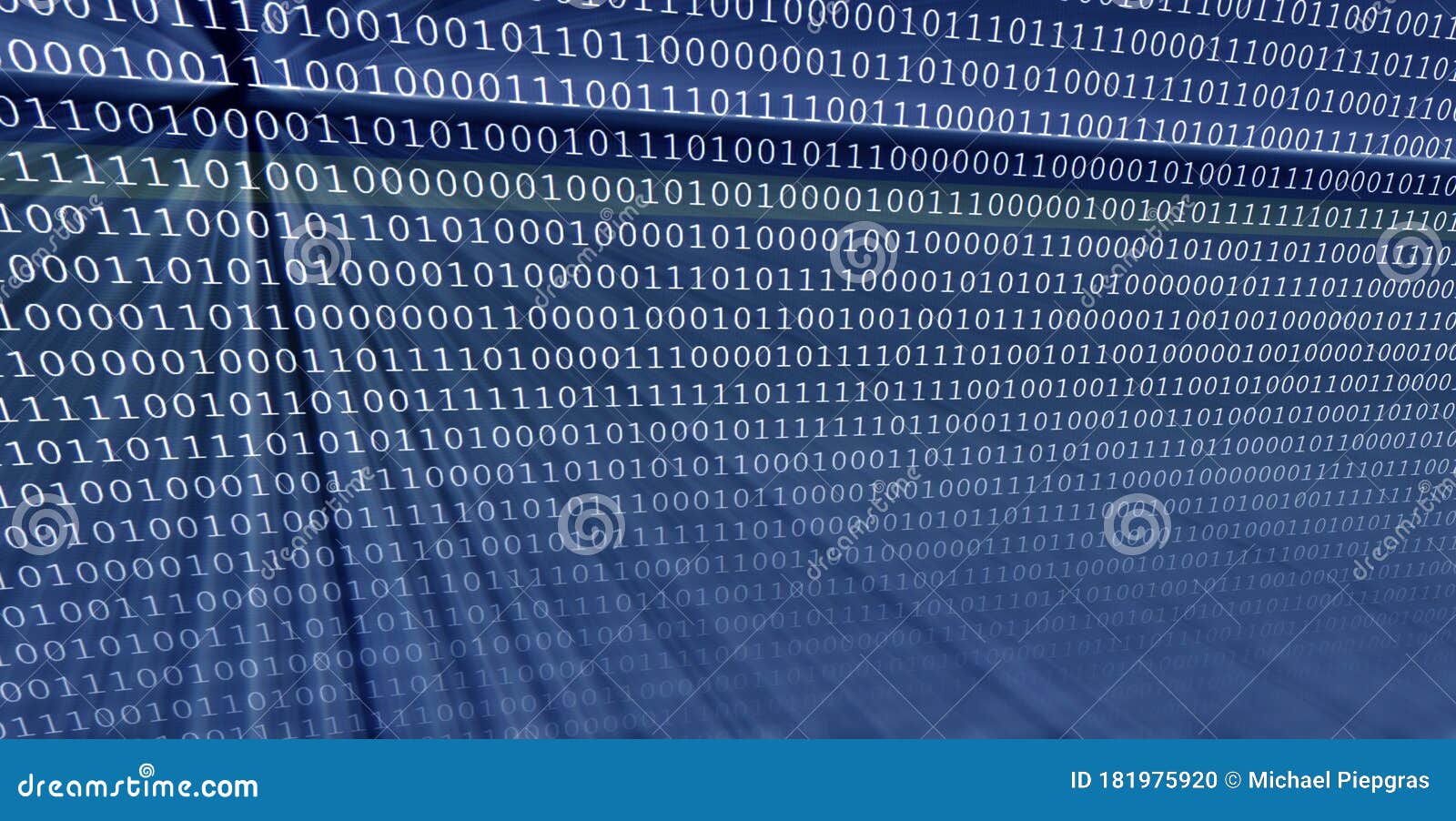 Colorful Digital Binary Data Digits and Streaming Binary Code ...