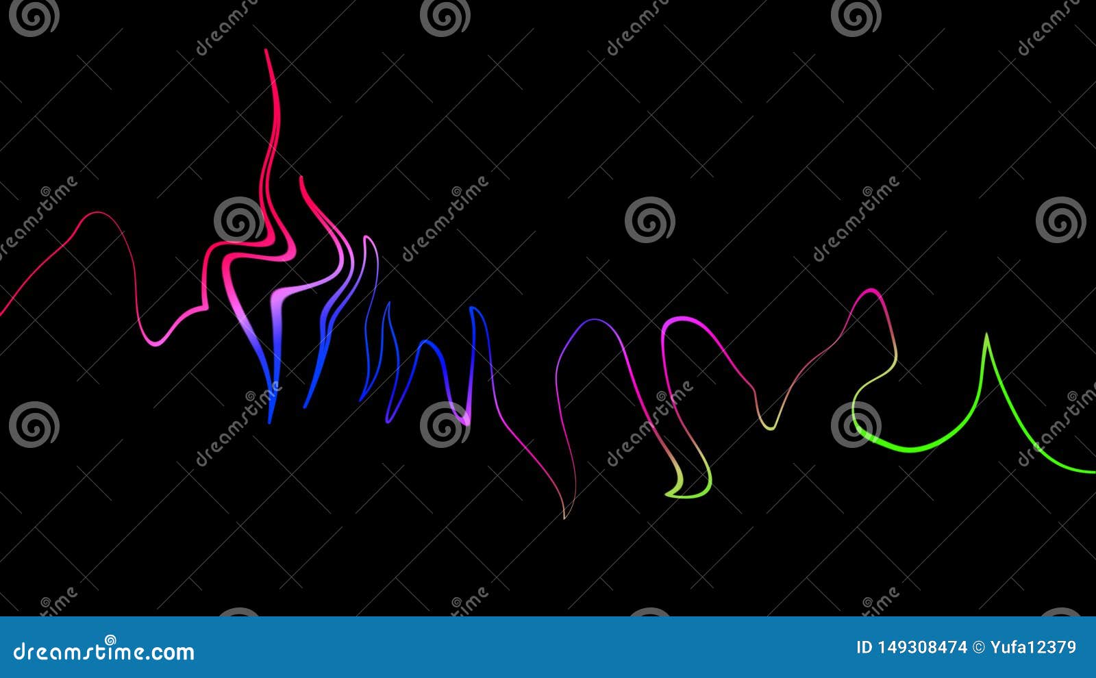 Colorful Digital Line . Speaking Sound Wave Lines Stock Illustration ...