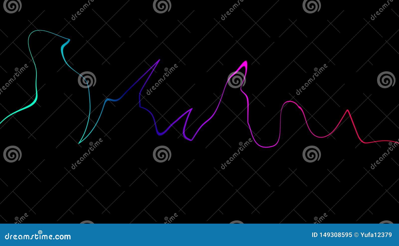 Colorful Digital Line . Speaking Sound Wave Lines Stock Illustration ...