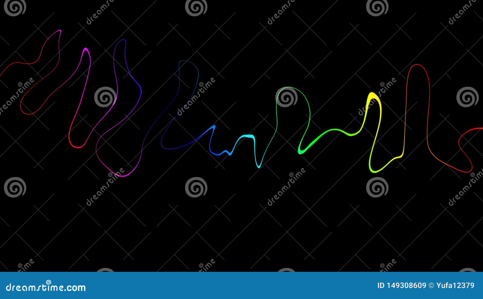 Colorful Digital Line . Speaking Sound Wave Lines Stock Illustration ...