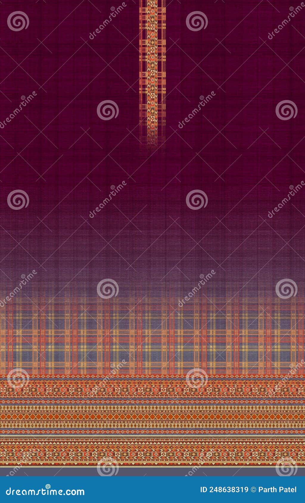 Colorful Digital Textile Ready To Print Design for Digital Fabric ...