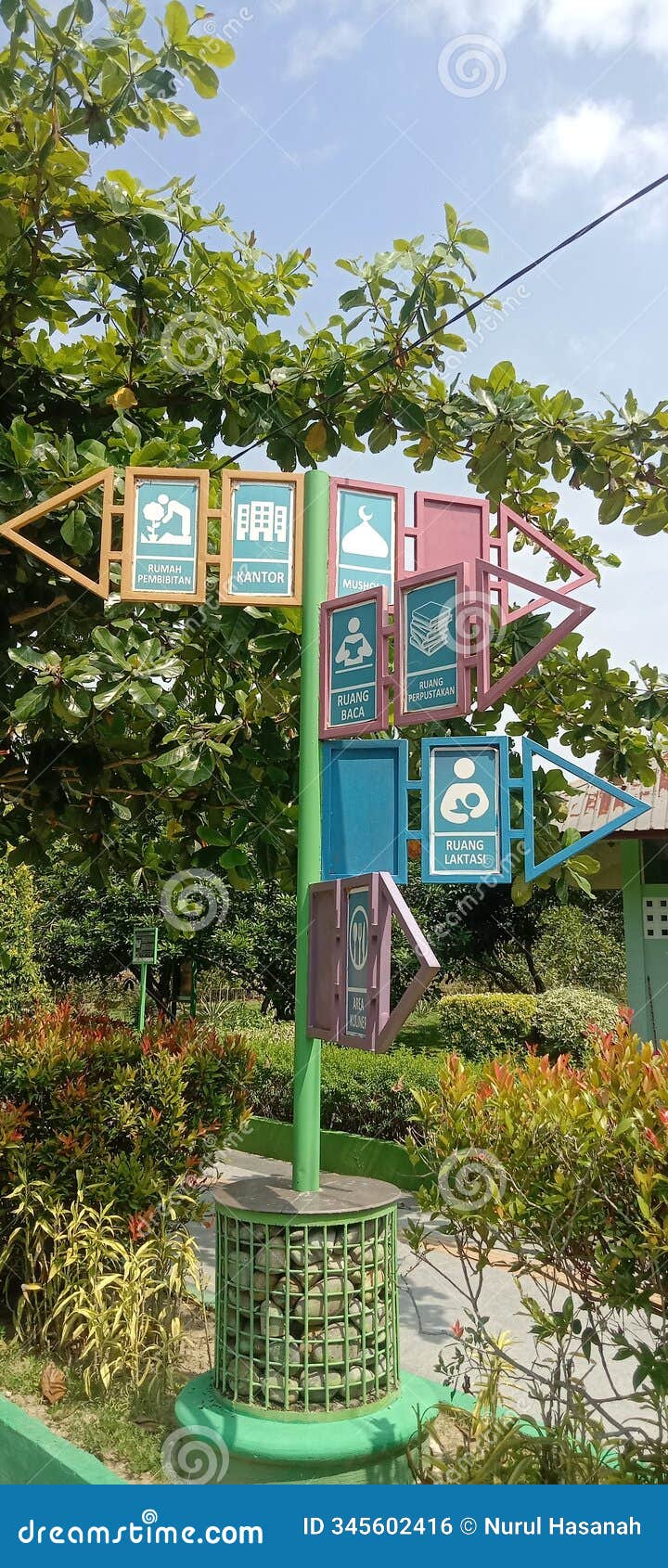 Colorful Directional Signage that Functions As a Guide To the Position ...