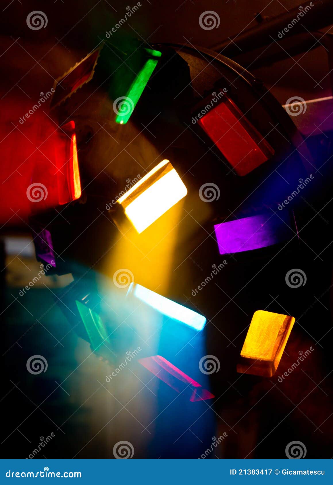 Colorful disco lights I stock image. Image of lights - 21383417