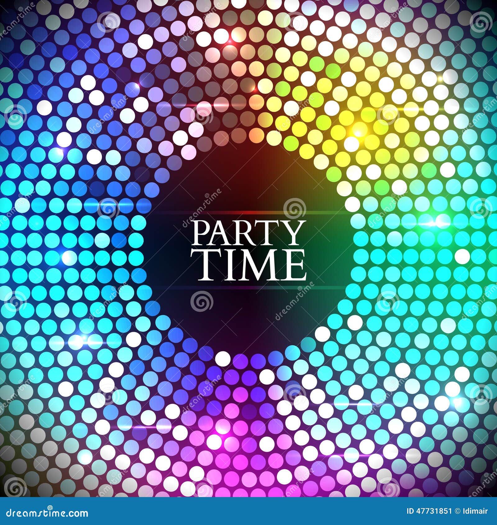 Colorful Disco Lights. Vector Stock Illustration - Illustration of ...