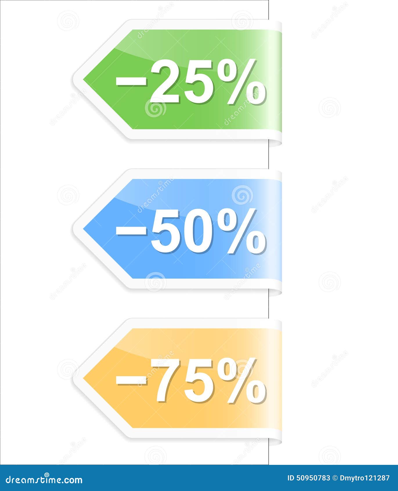 Colorful discount labels stock vector. Illustration of merchandise ...