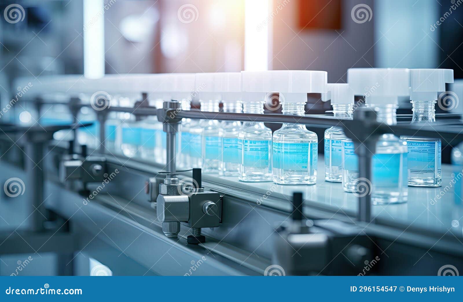 A Colorful Display of Liquid Filled Bottles Stock Illustration ...