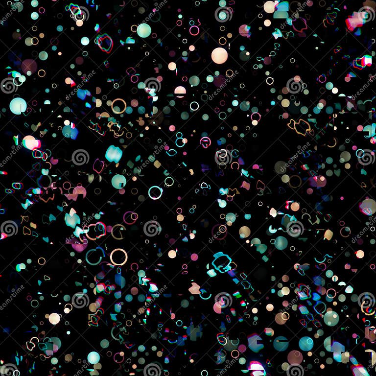 Colorful Distorted Round Shapes are Twitching Stock Illustration ...