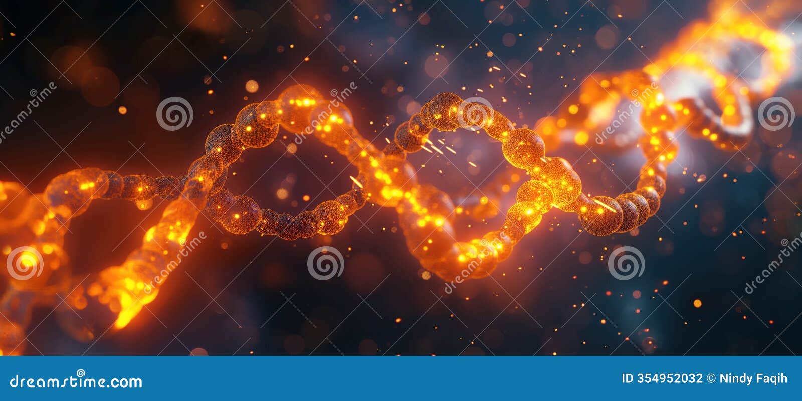 Colorful Glowing DNA Cell Tissue Strands Background, Virus, Bacteria ...