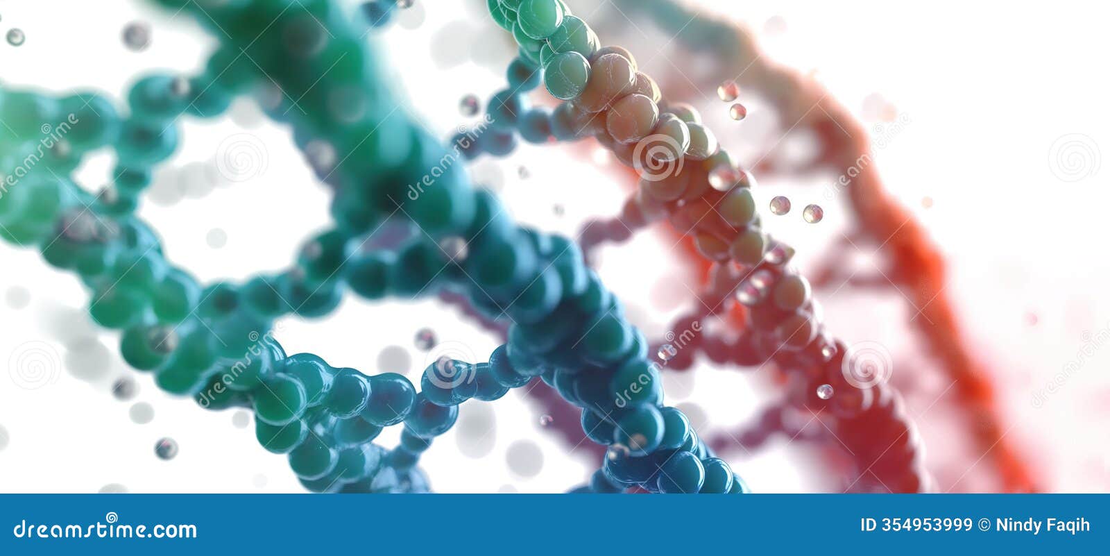 Colorful Glowing DNA Cell Tissue Strands Background, Virus, Bacteria ...