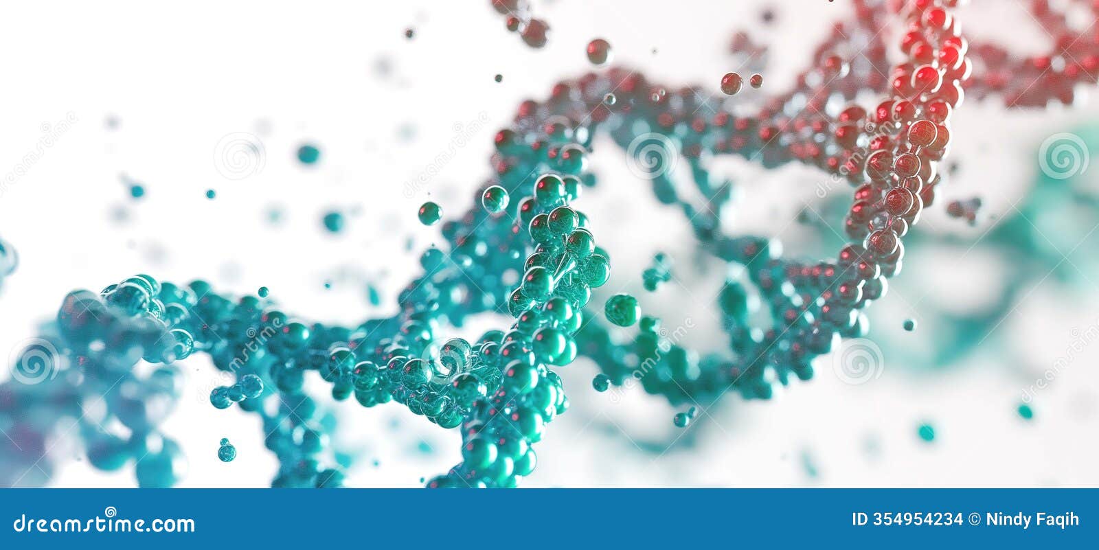 Colorful Glowing DNA Cell Tissue Strands Background, Virus, Bacteria ...