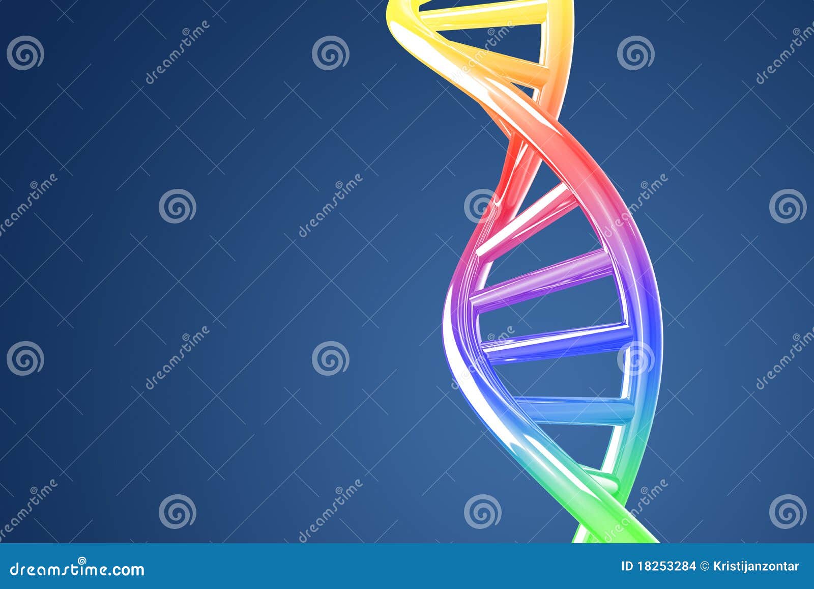 Colorful DNA Helix Structure Stock Image | CartoonDealer.com #323289139