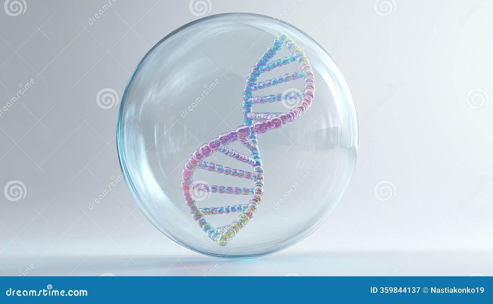 DNA Helix Inside A Test Tube, Research And Studies On Genetic Diseases ...