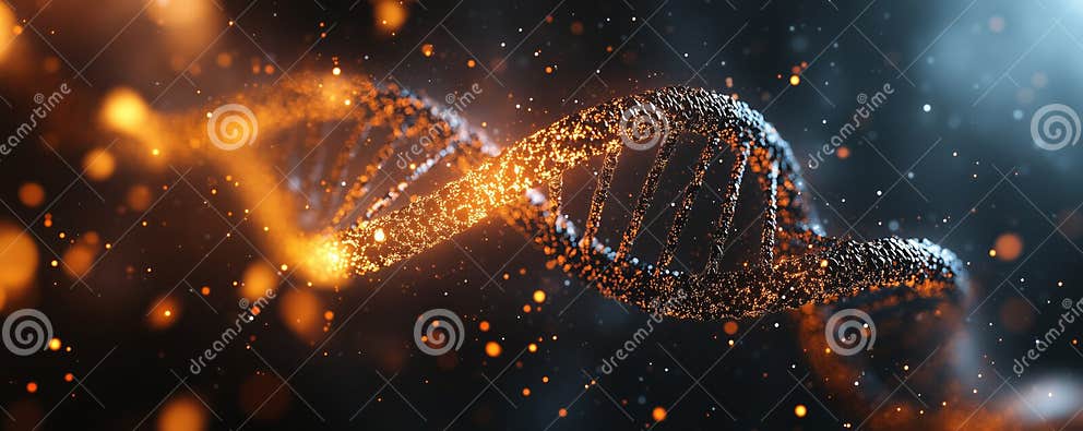 Colorful DNA Marks Darwin Day Stock Image - Image of molecular ...