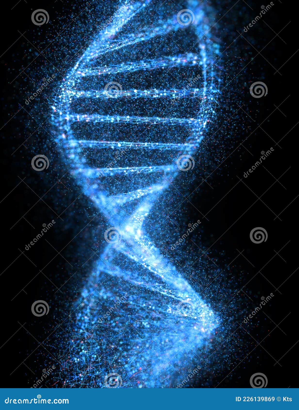 Colorful DNA Molecule Structure Genetic Code Stock Illustration ...