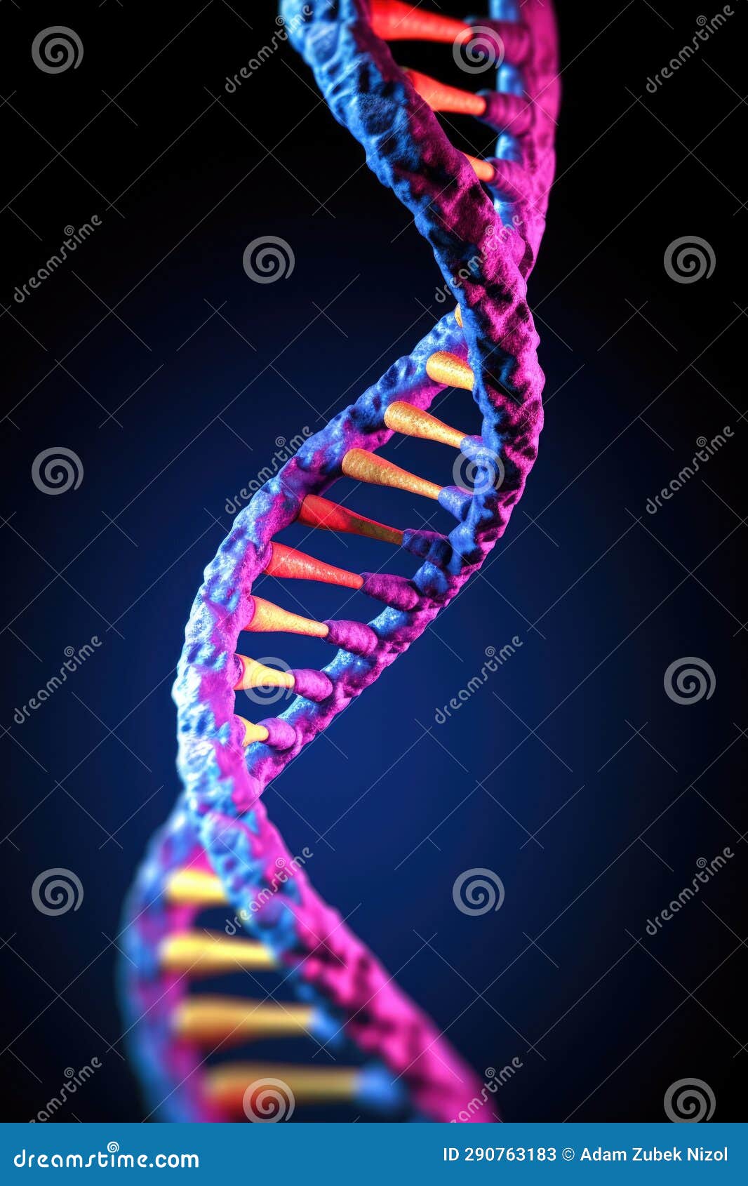 A colorful dna strand stock illustration. Illustration of pattern ...