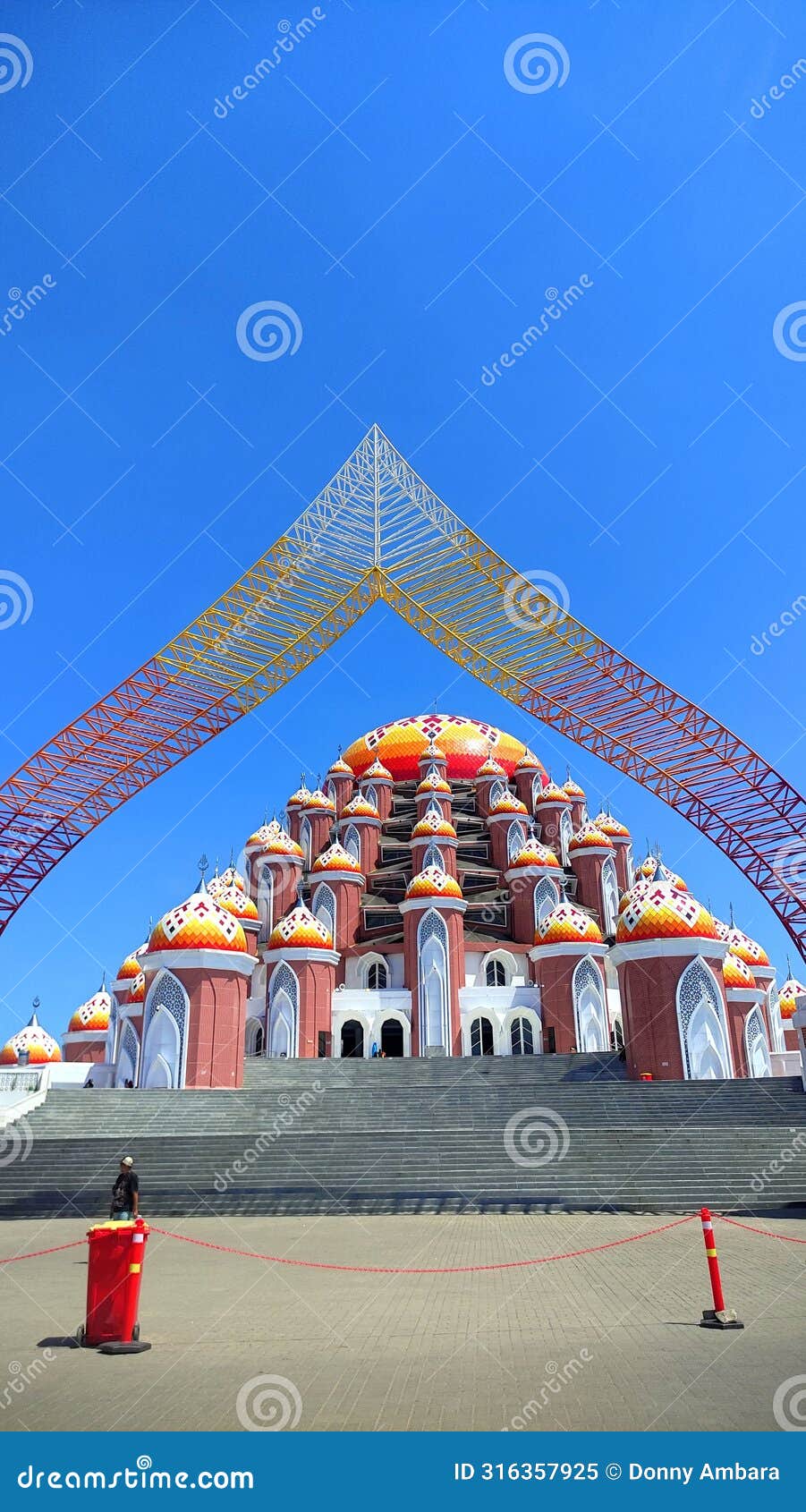 Colorful dome mosque stock image. Image of dome, beutiful - 316357925