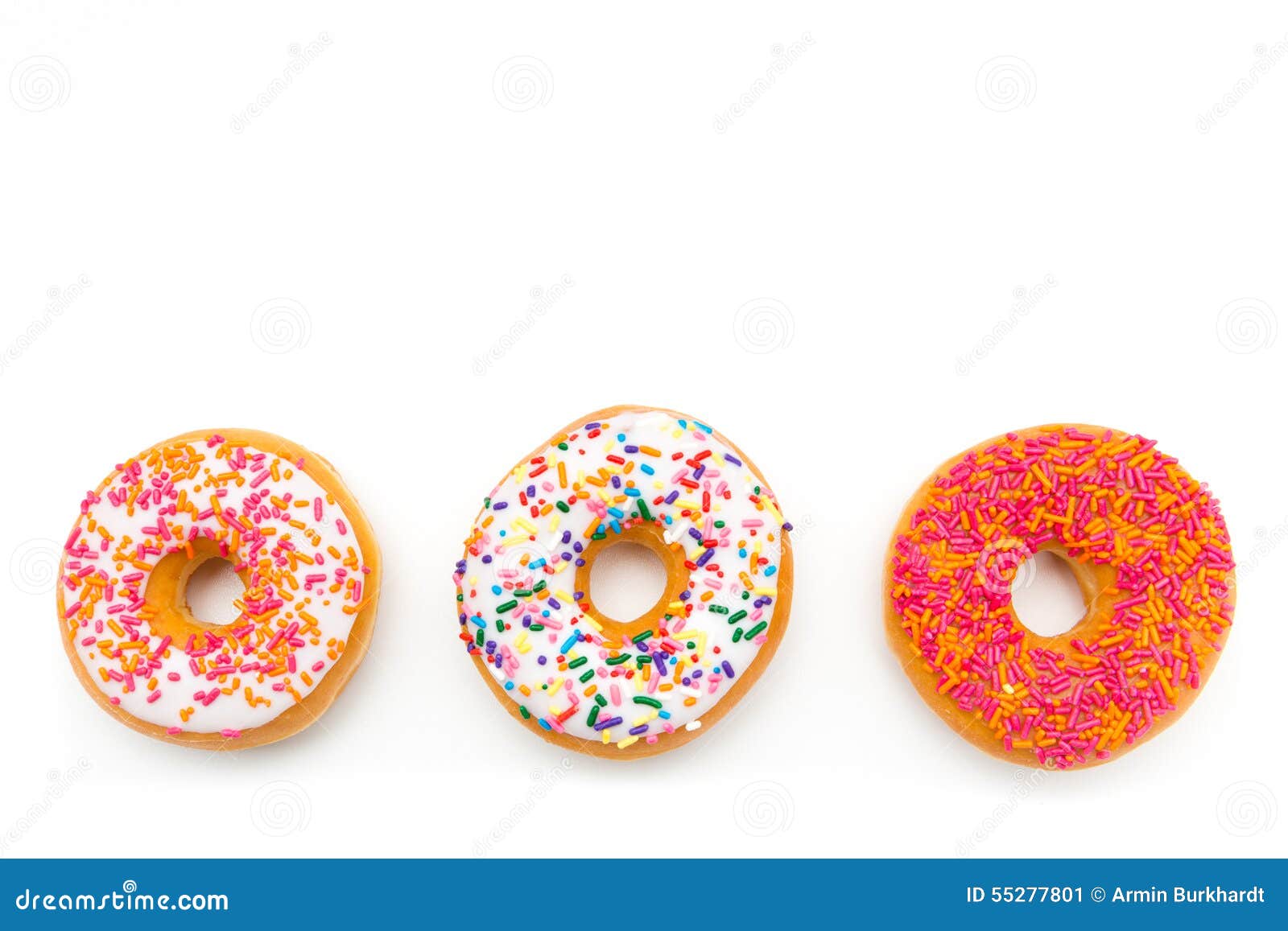 Colorful donut trio stock image. Image of funny, background - 55277801