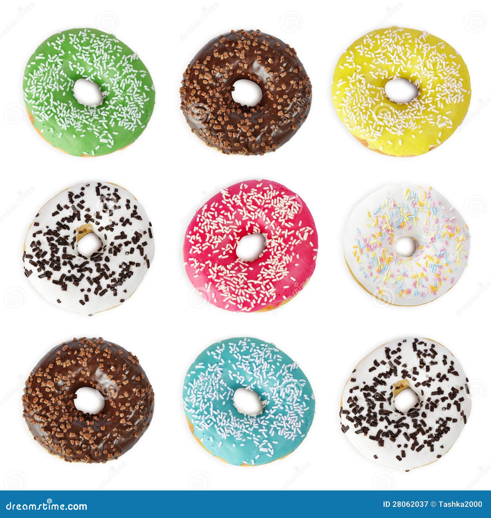 Colorful Donuts stock image. Image of closeup, snack - 28062037