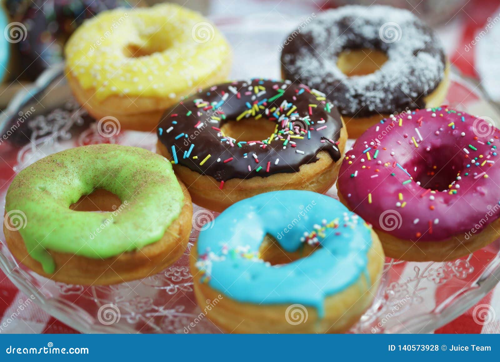 Colorful donuts stock photo. Image of colorful, cake - 140573928