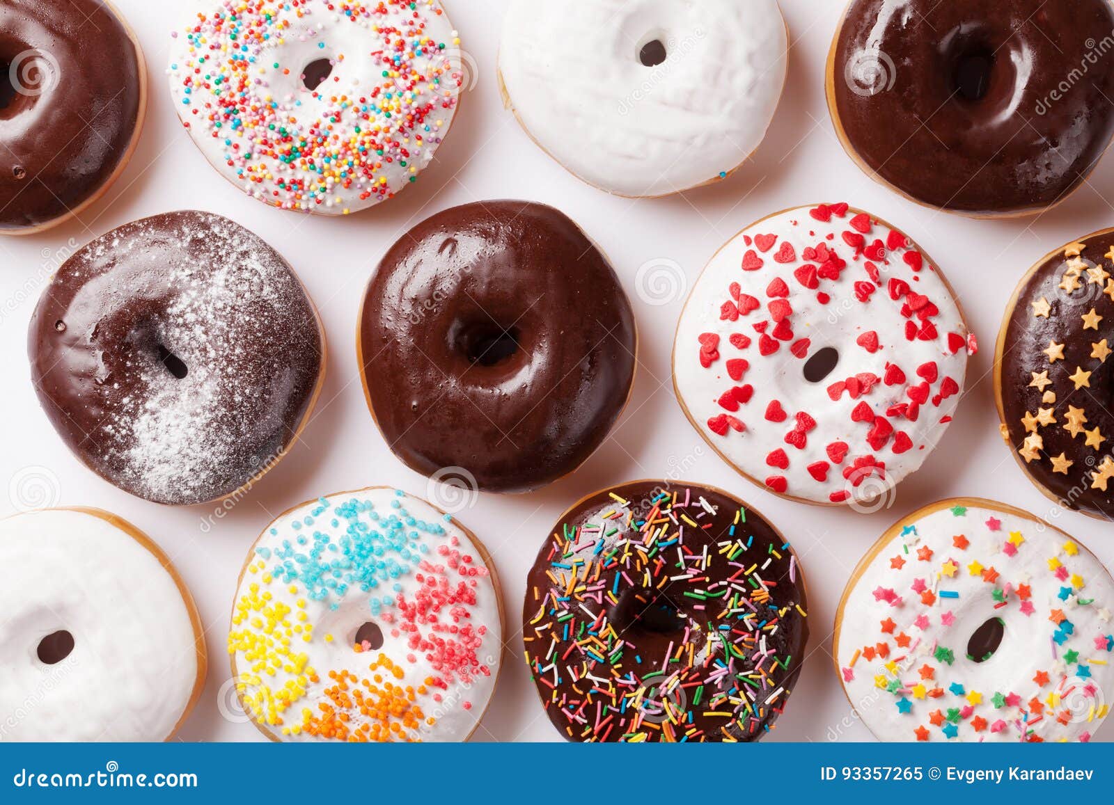 Colorful donuts stock image. Image of donuts, calories - 93357265