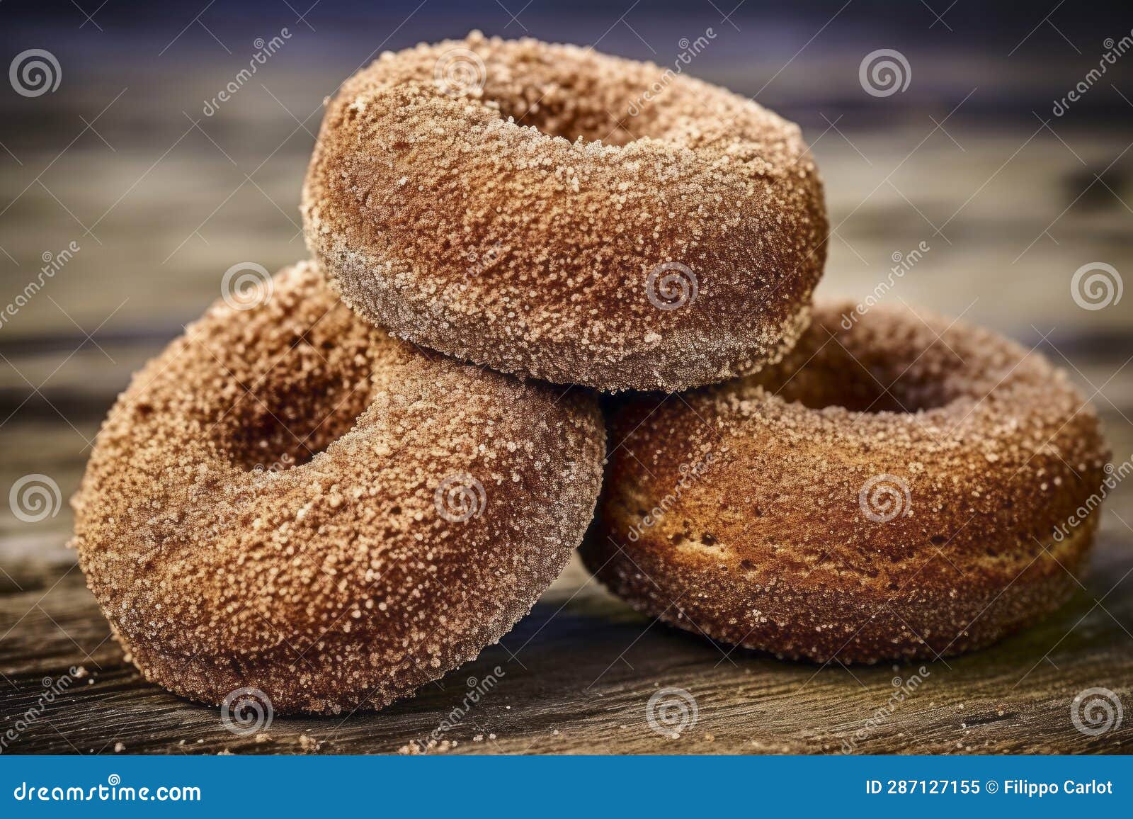Colorful Donuts on Rustic Backdrop Stock Illustration - Illustration of ...