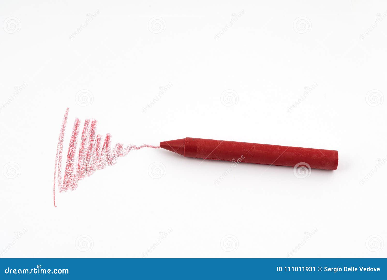 A red wax crayon stock image. Image of hand, artistic - 111011931