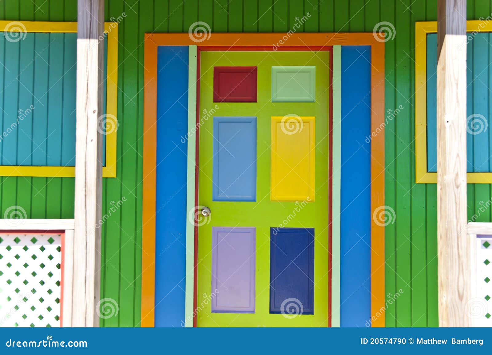 Colorful Door stock photo. Image of wood, frame, architecture - 20574790