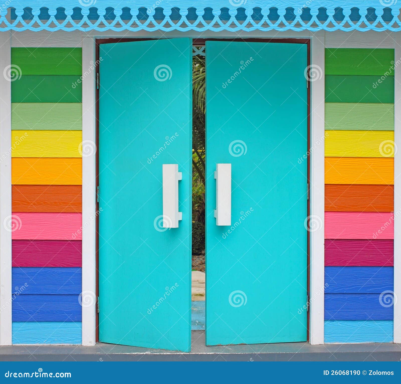 Colorful door stock photo. Image of interior, building - 26068190
