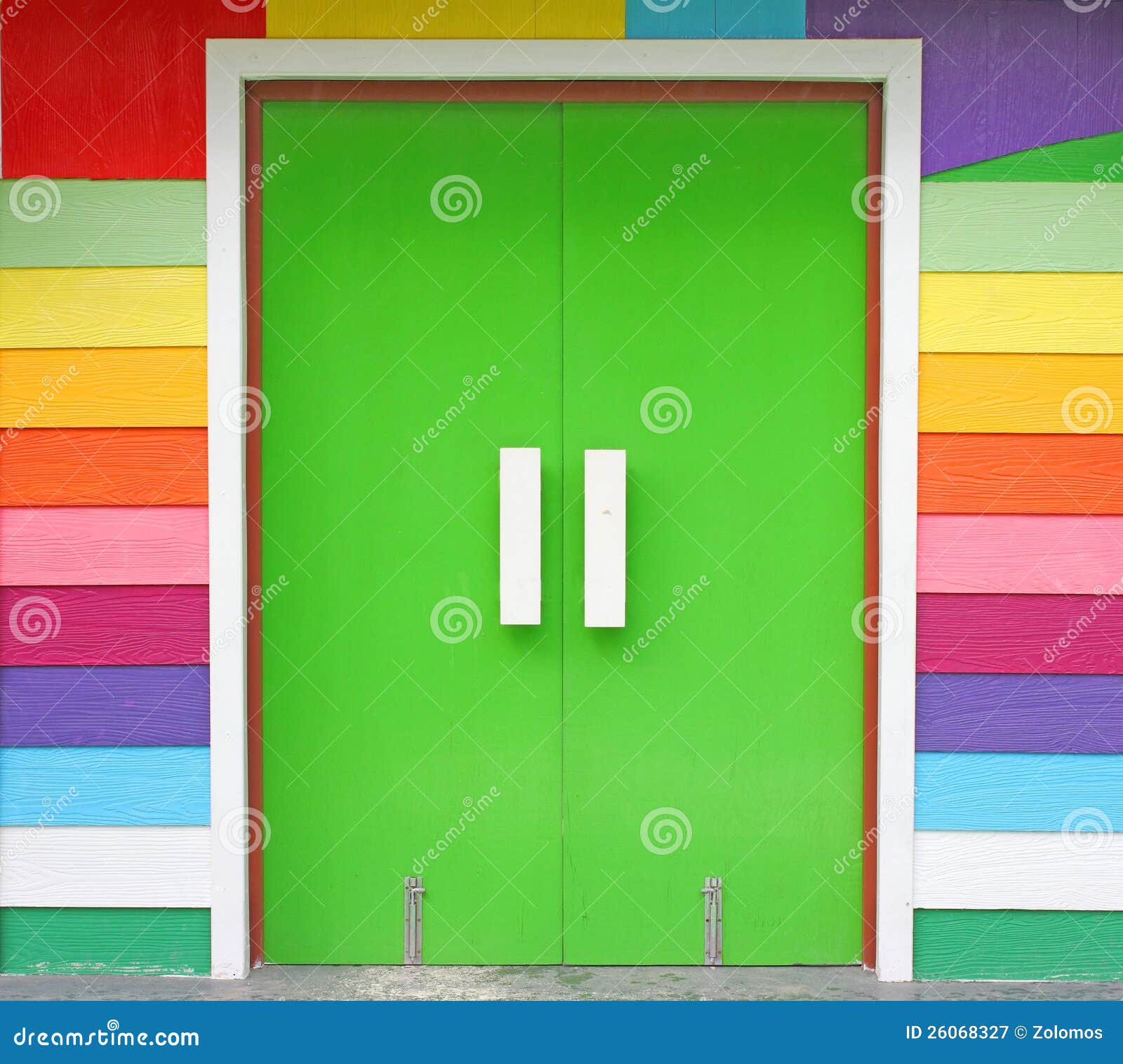Colorful door stock image. Image of antique, garden, building - 26068327