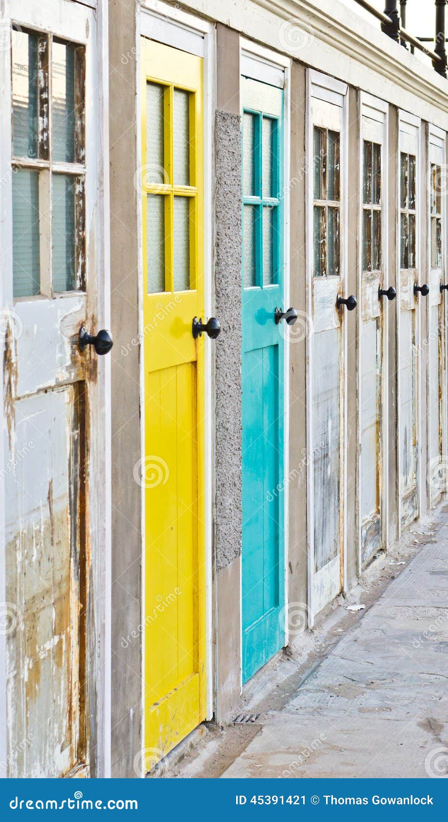 Colorful doors stock image. Image of doorway, real, architecture - 45391421