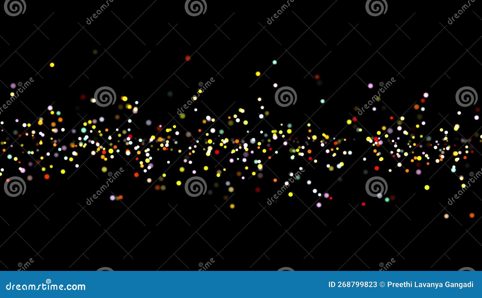 Colorful Dot Particles Moving Around Stock Video - Video of christmas ...