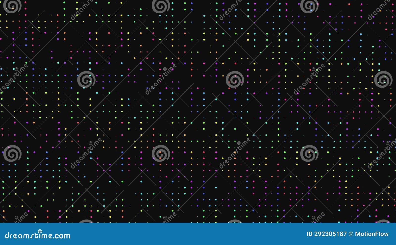 Colorful Dot Pattern on Black Background, Dynamic and Visually ...