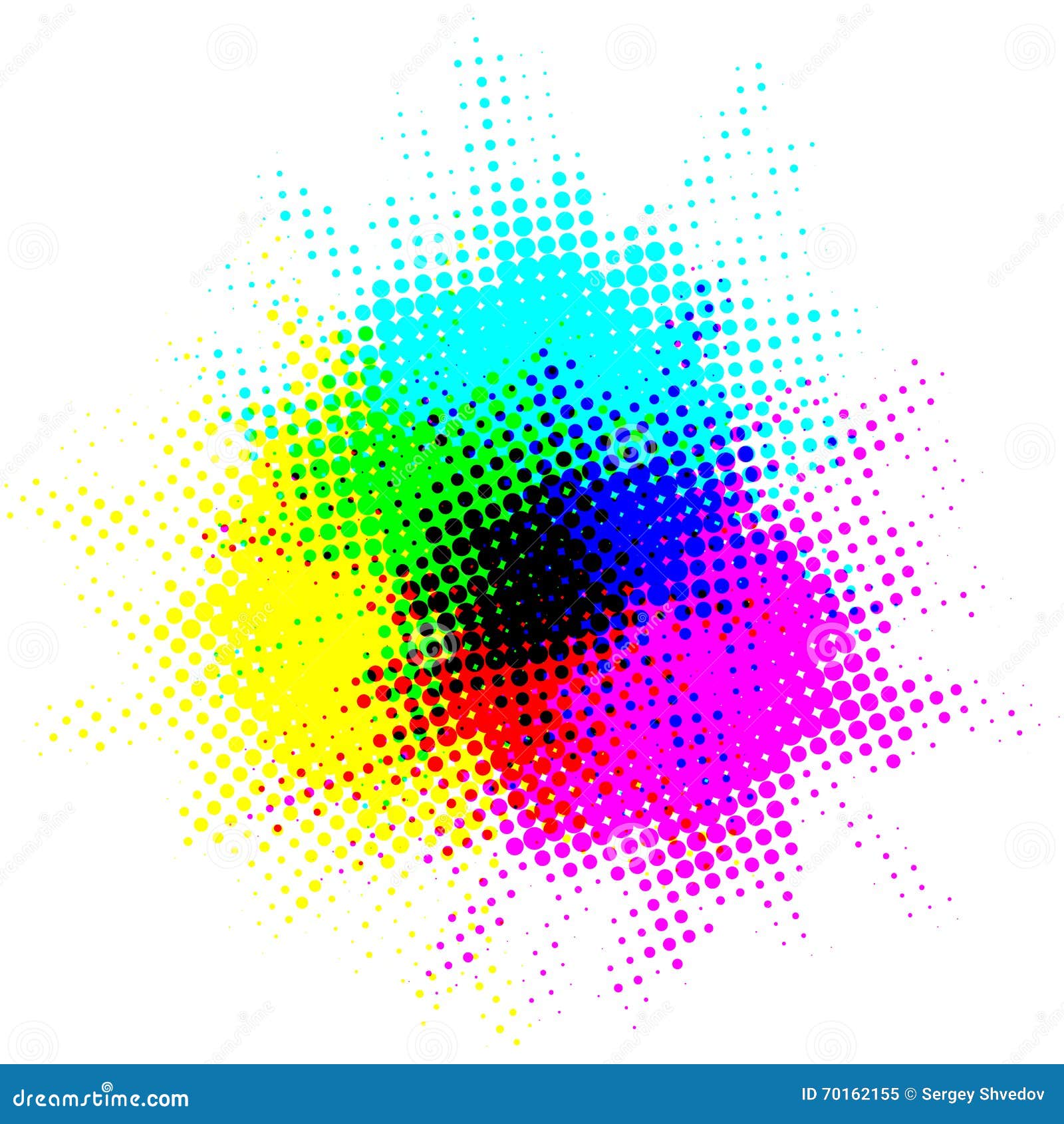Colorful dot spots stock vector. Illustration of colorful - 70162155