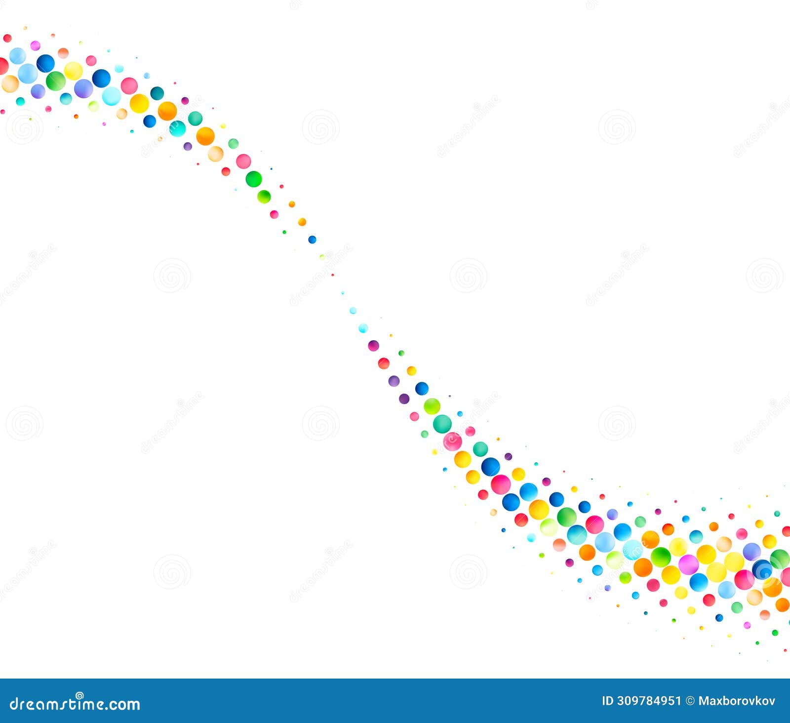 Colorful Dot Waveform stock illustration. Illustration of multicolored ...