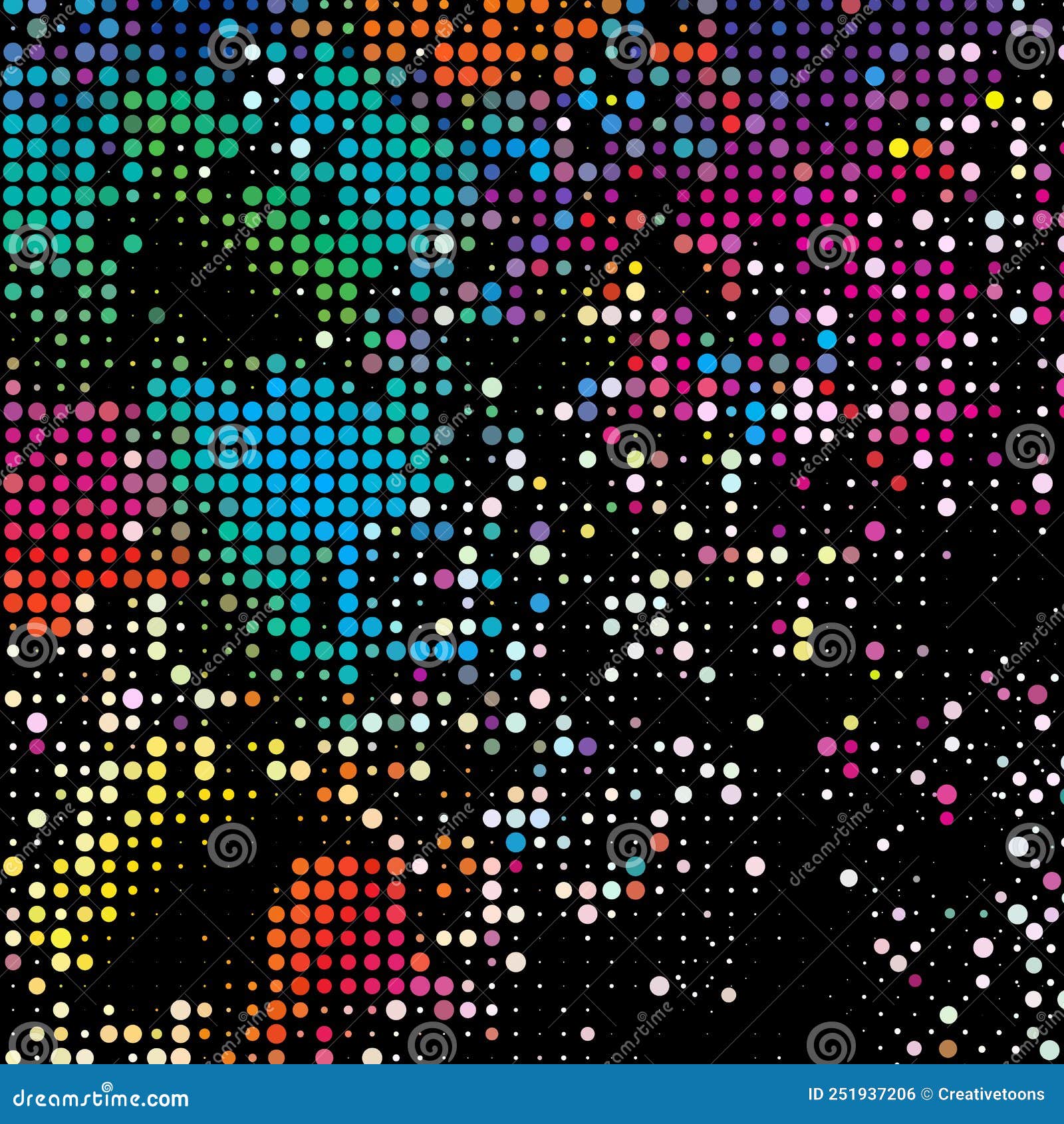Colorful Dots Background. Abstract Colorful Background. Modern Pixel ...