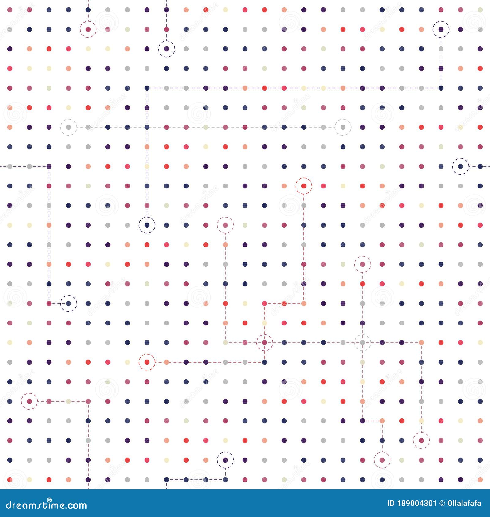 Connection and Communication Abstract Pattern. Stock Vector ...